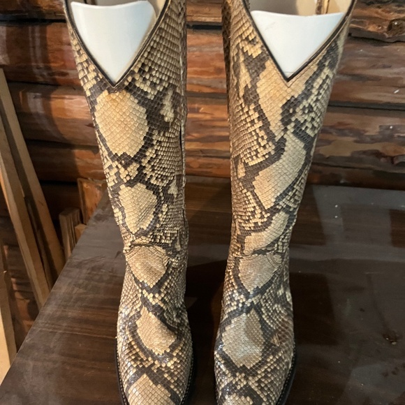 Larry Mahan | Shoes | Vintage Larry Mahans Snake Skin Boots | Poshmark